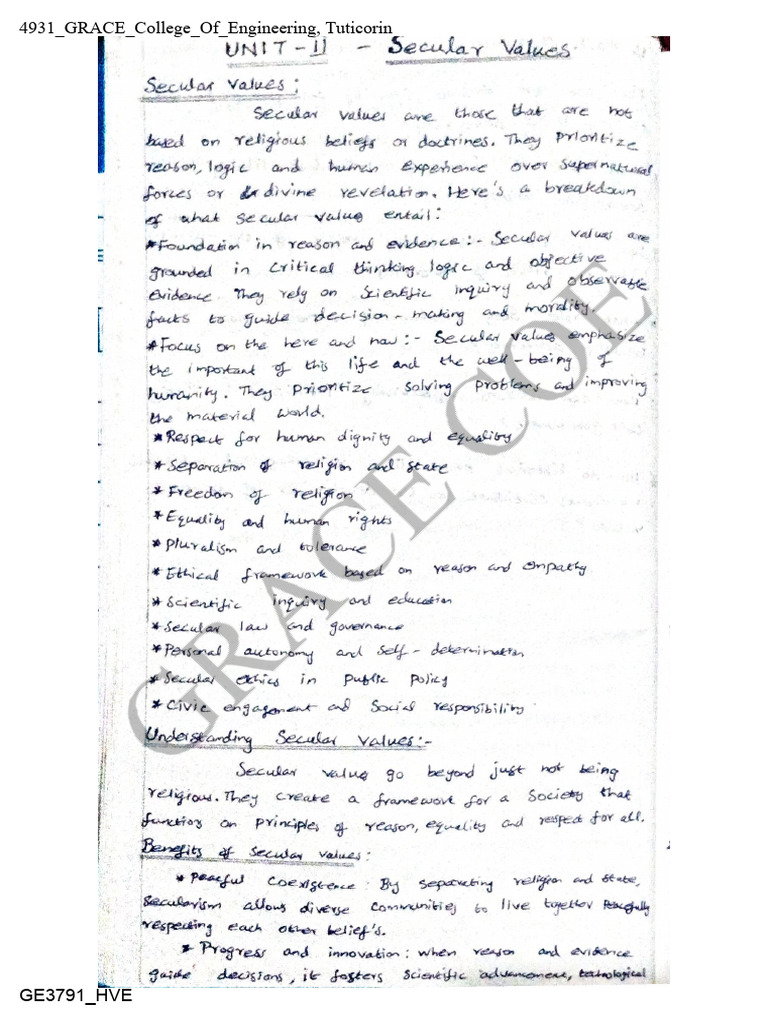 Ge3791 Hve Unit 2 Notes | PDF