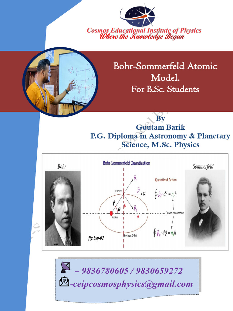 Bohr-Sommerfeld Atomic Model Overview | PDF | Atomic Orbital | Electron