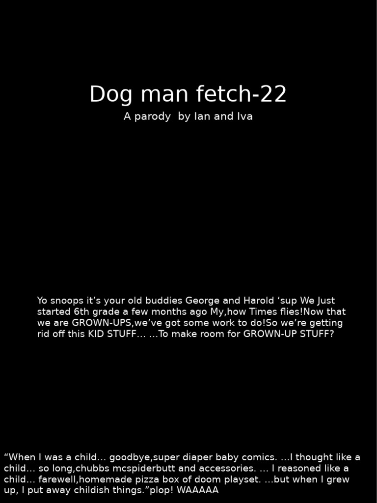 Dog Man Fetch-22 | PDF