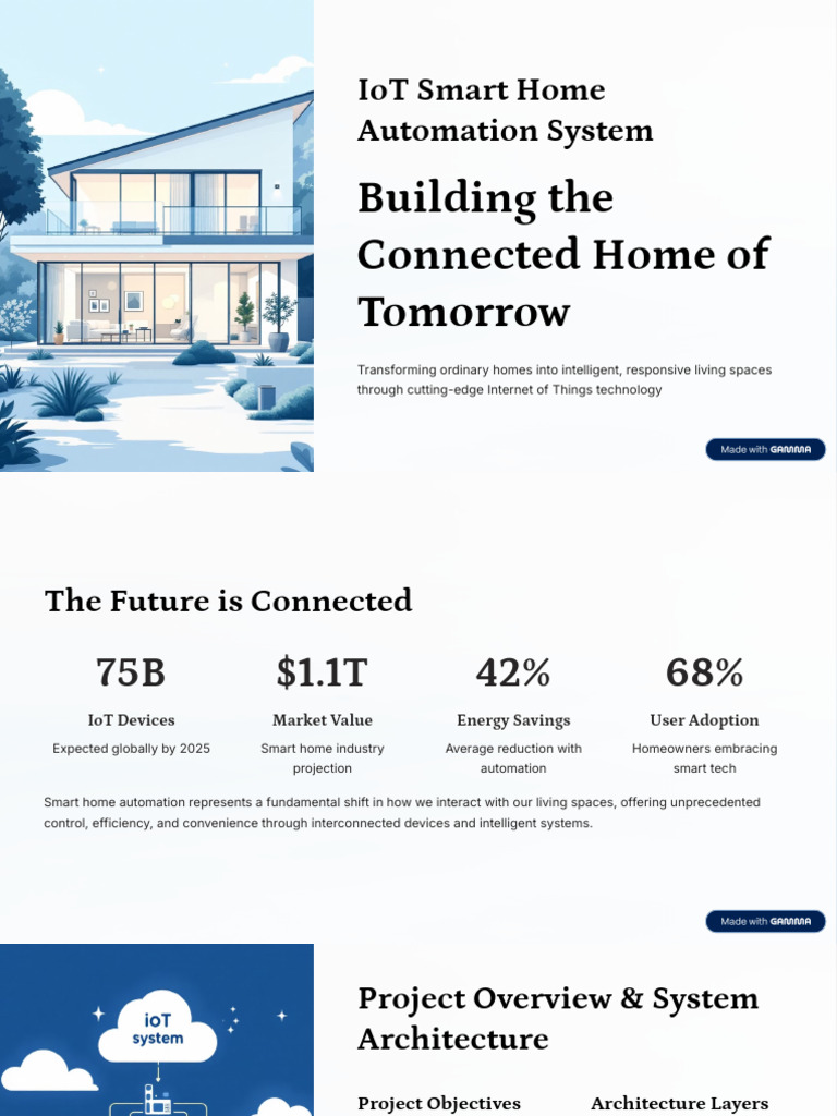 Iot Smart Home Automation System Pdf Internet Of Things Home