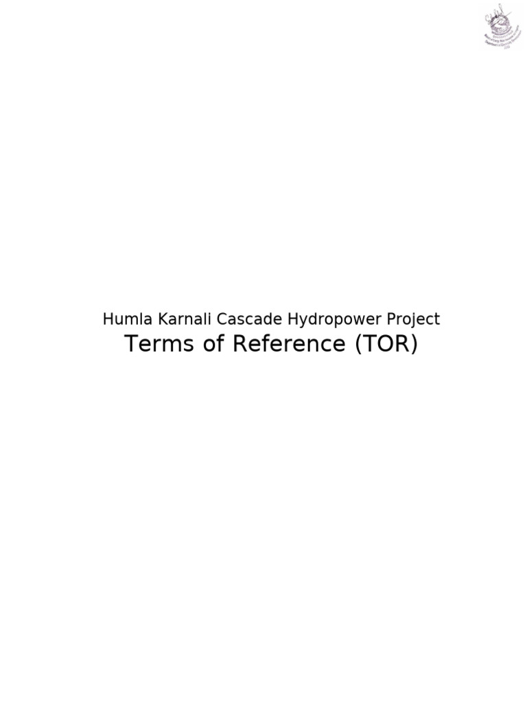 TOR Core Drilling | PDF | Flood | Environmental Impact Assessment
