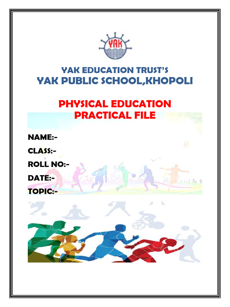 Physical Education Practical File Guide | PDF | Asana | Body Mass Index