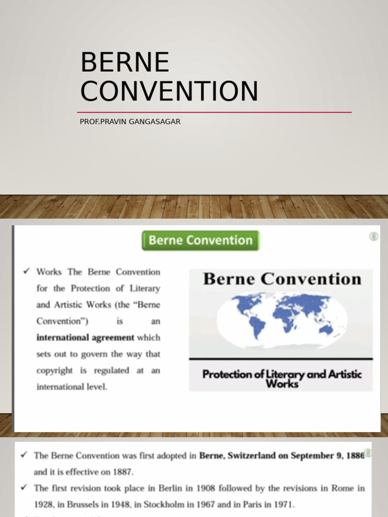 Bern Convention | PDF