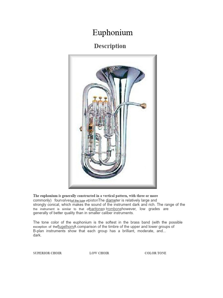 Euphonium | PDF