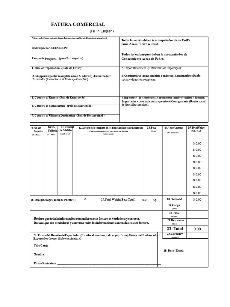 Factura Comercial Inst Prenc | PDF
