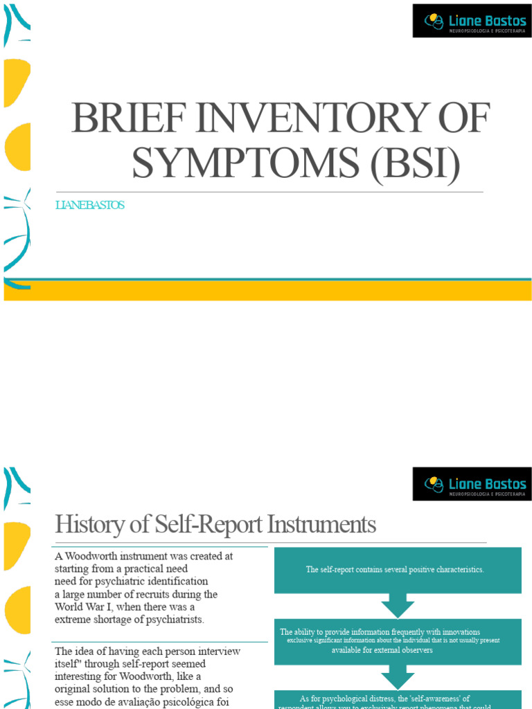 BSI - Brief Symptom Inventory lesson 1 | PDF | Anxiety | Mental Disorder