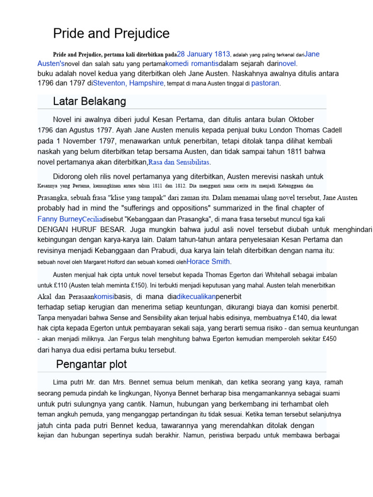 Pride and Prejudice | PDF