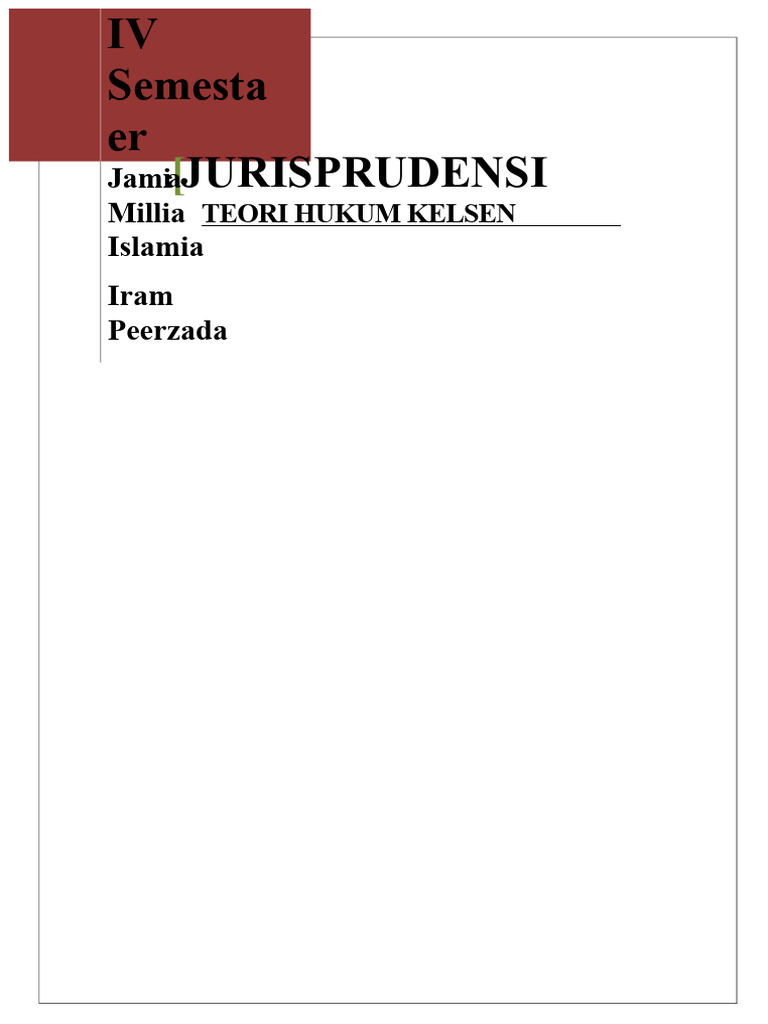 Analisis Teori Hukum Kelson | PDF