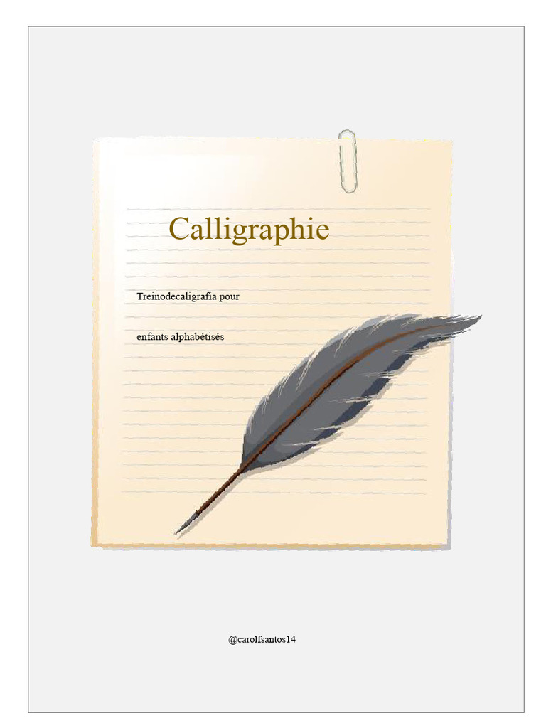 Cahier de Calligraphie 2 | PDF