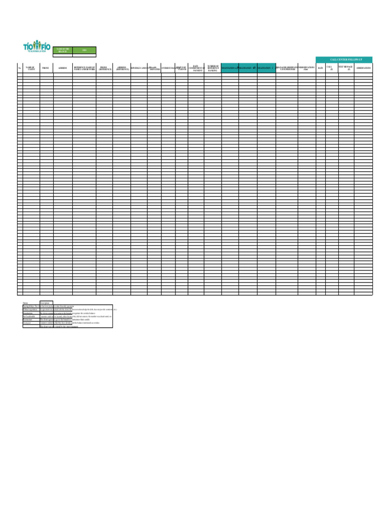 Follow-Up Log For Collections | PDF | Debt | Liability (Financial ...