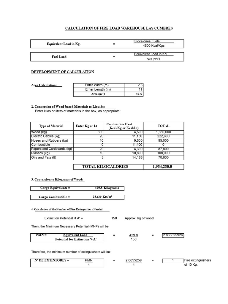 Calculation of Cage Loads Hazardous Substances | PDF | Calorie | Fuels
