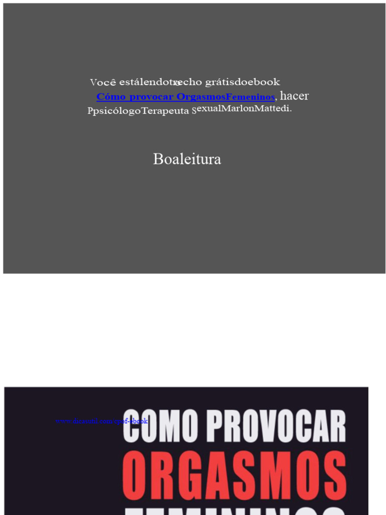 Como Provocar Orgasmos Femeninos PDF | PDF | Orgasmo | Pene
