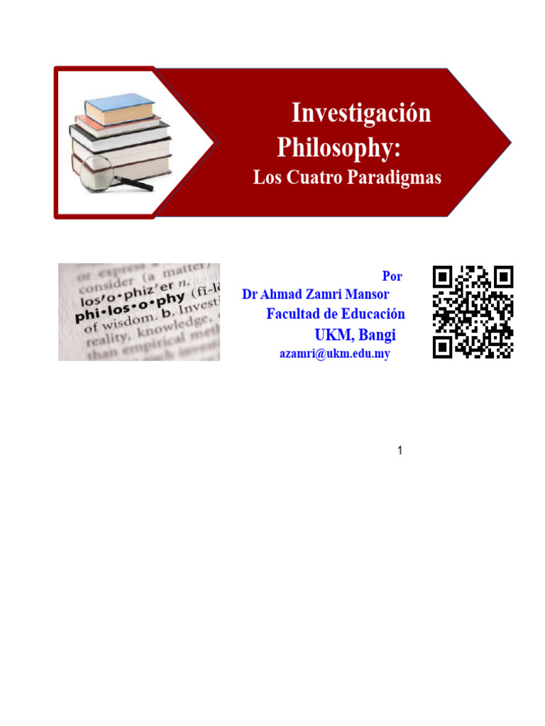 Cuatro Paradigmas de Investigación en Filosofía | PDF | Paradigma ...