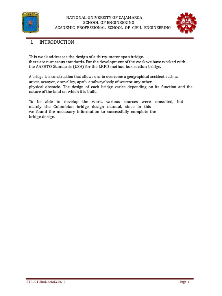 Design of A 30 M Span Bridge | PDF | Bridge | Beam (Structure)