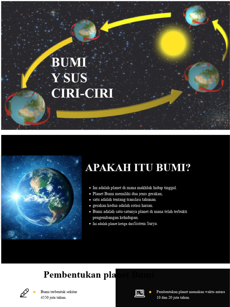 Ciri-Ciri Planet Bumi dan Kehidupan | PDF
