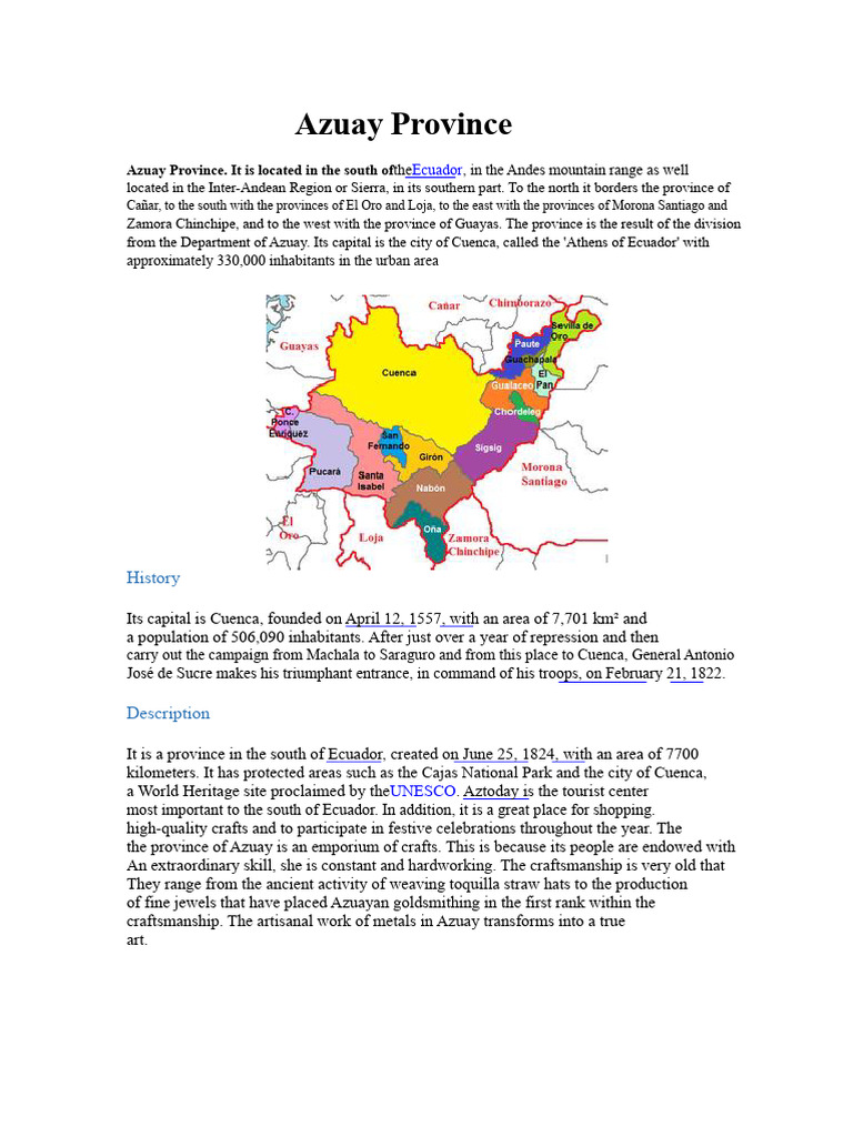 Azuay Province | PDF
