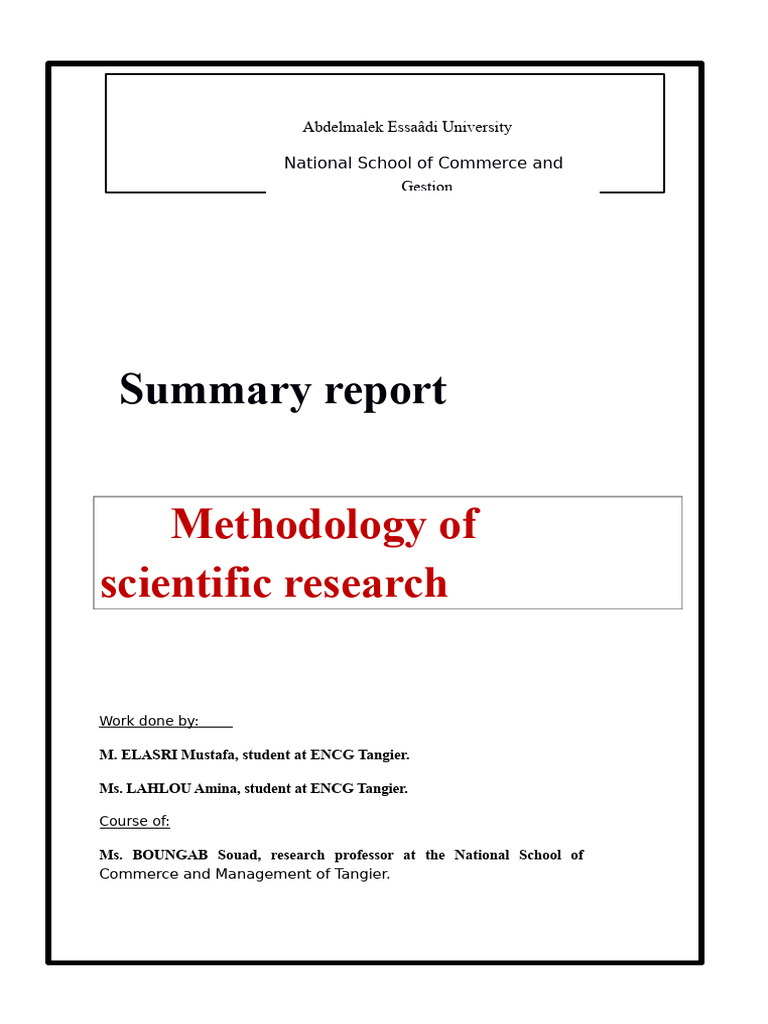 Research Methodology Course | PDF | Hypothesis | Theory