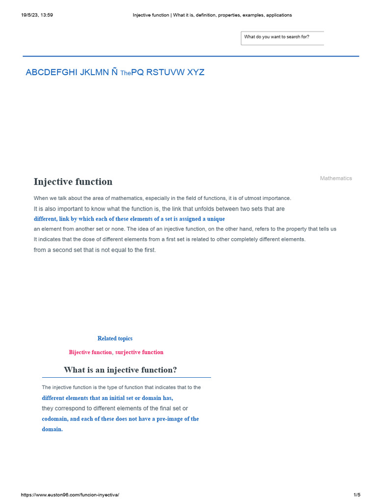 Injective Function - What It Is, Definition, Properties, Examples ...