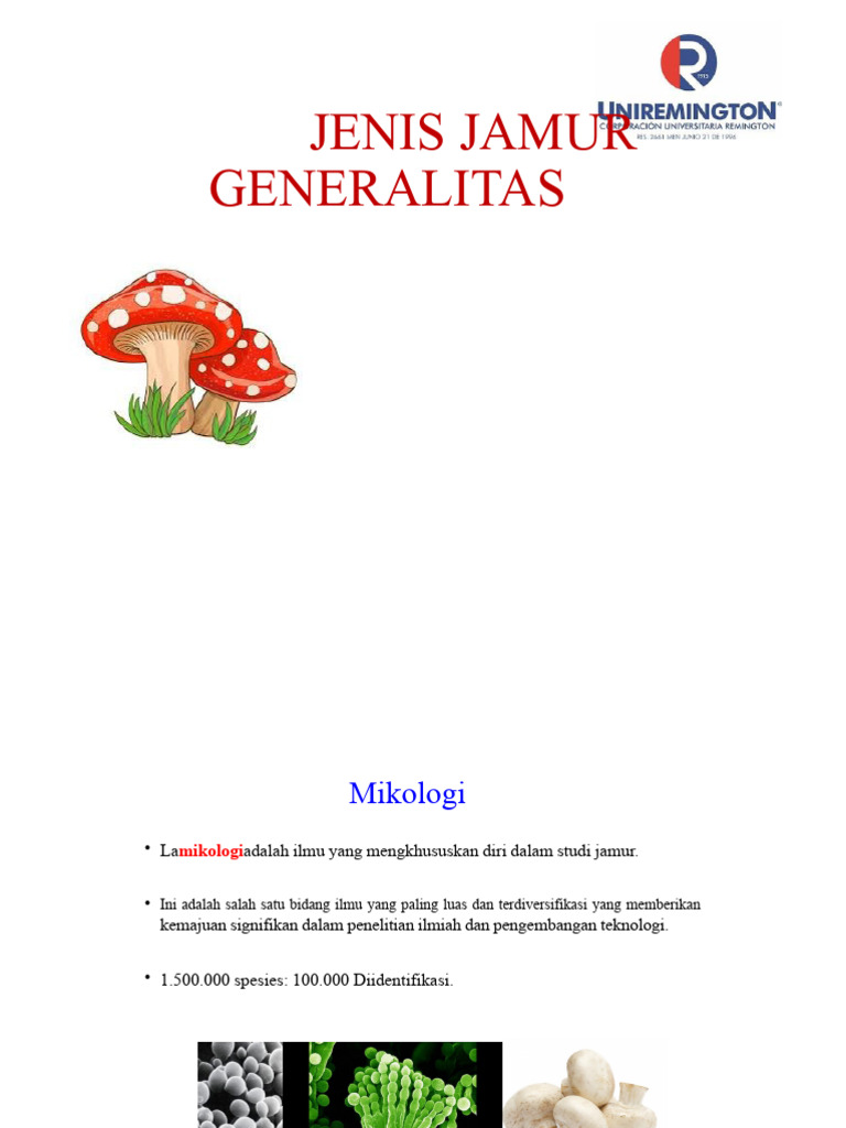Jenis dan Karakteristik Jamur | PDF