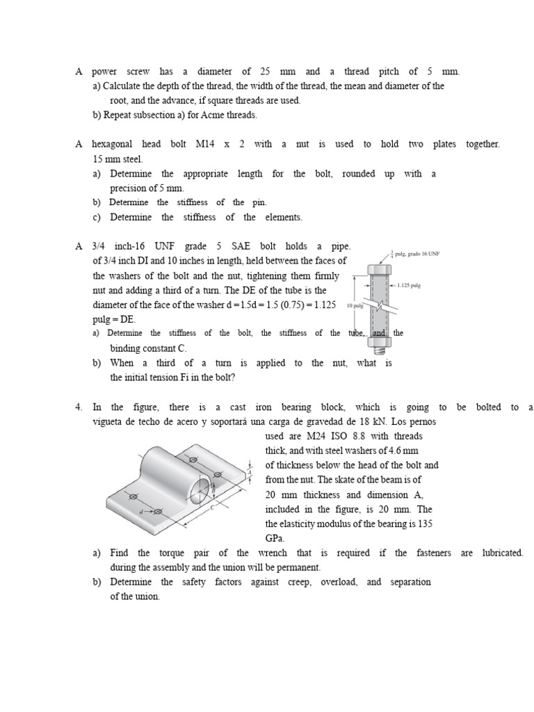 Practice 3 2ND Cycle Uam 3 | PDF | Screw | Nut (Hardware)