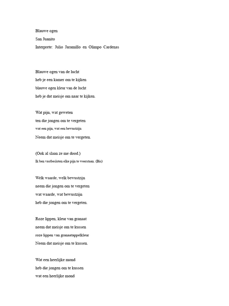 Blauwe Ogen | PDF