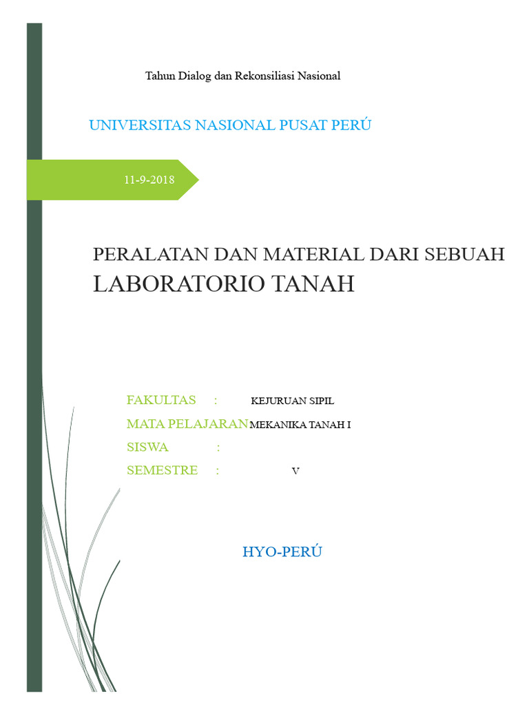 Alat Laboratorium Mekanika Tanah | PDF