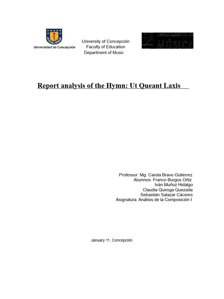 Ut Queant Laxis | PDF | Musicology