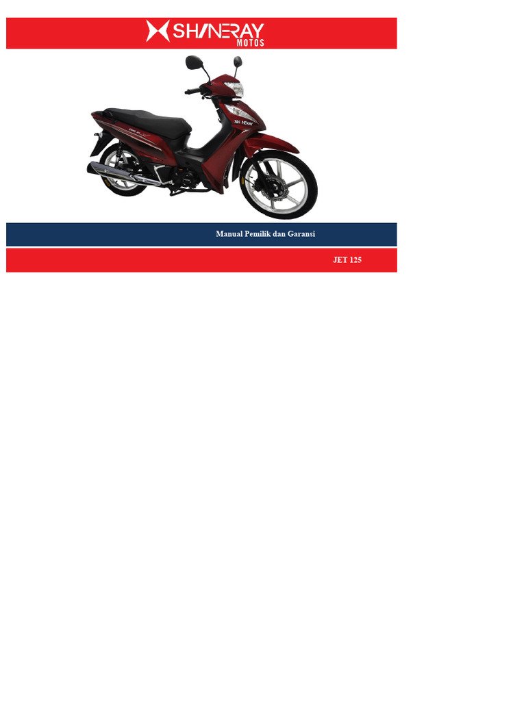 Panduan Pemilik JET 125 dan Garansi | PDF