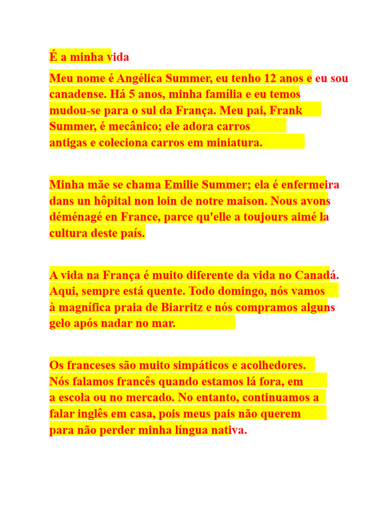 Leitura em Francês | PDF