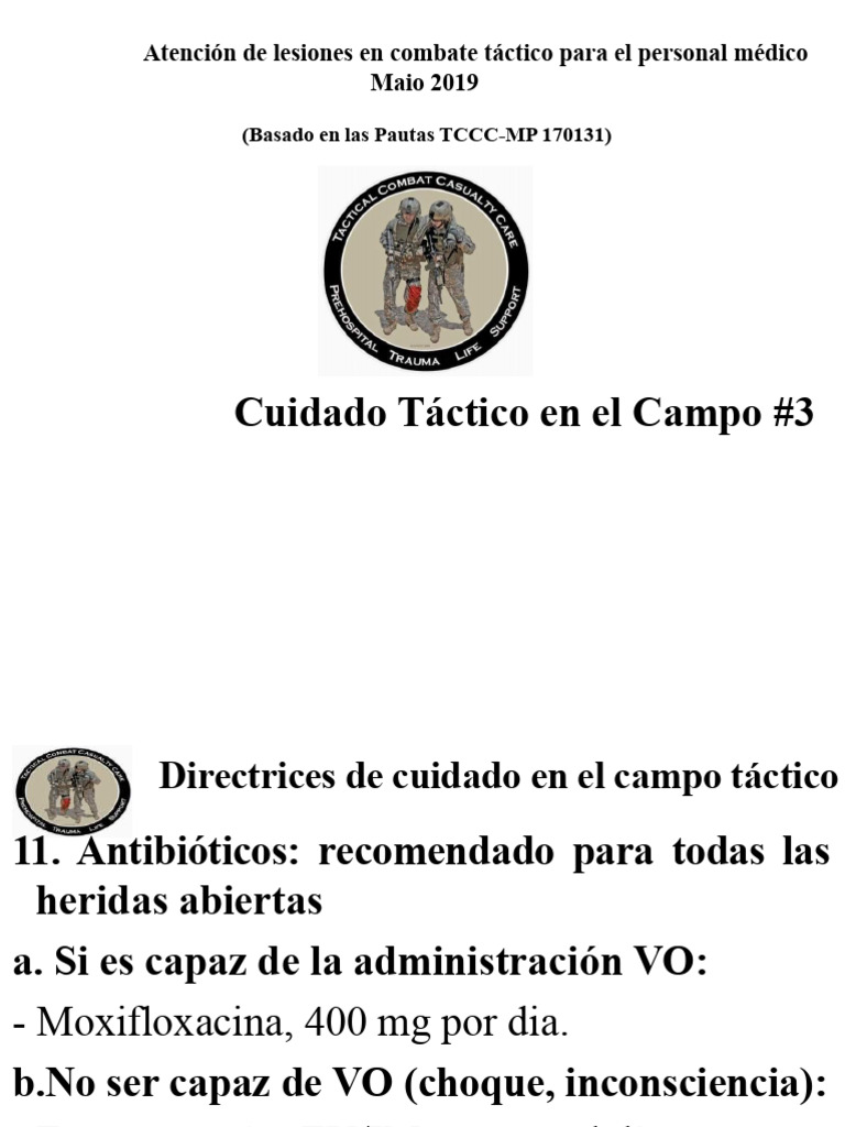 5 Cuidado Táctico en Campo 3 2019 | PDF | Reanimación cardiopulmonar ...