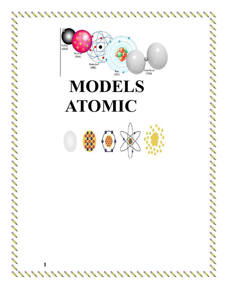Overview of Historical Atomic Models | PDF | Atomic Orbital | Electron