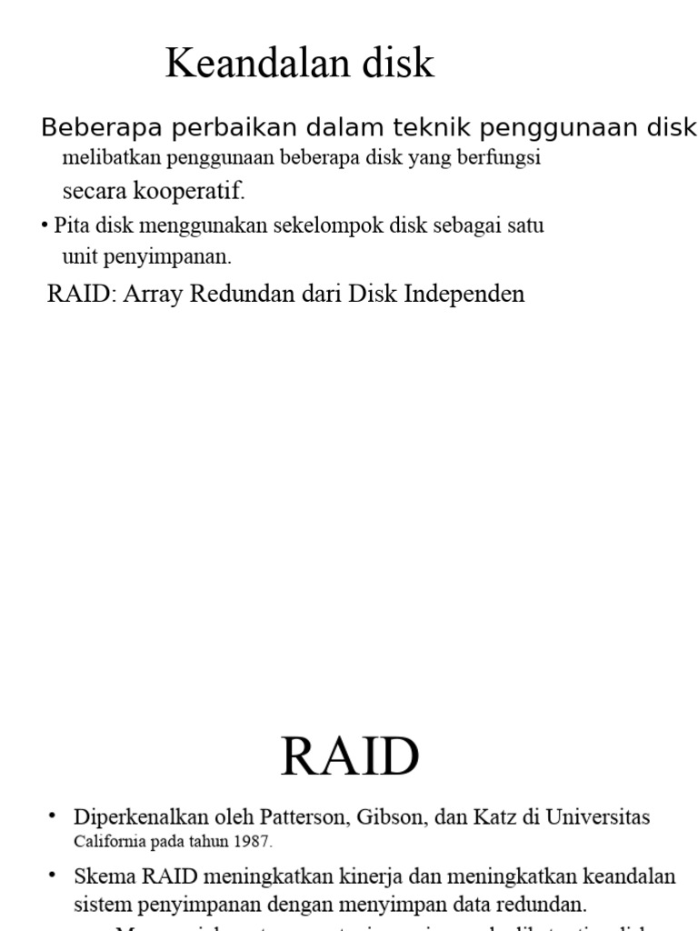 Keandalan Disk | PDF