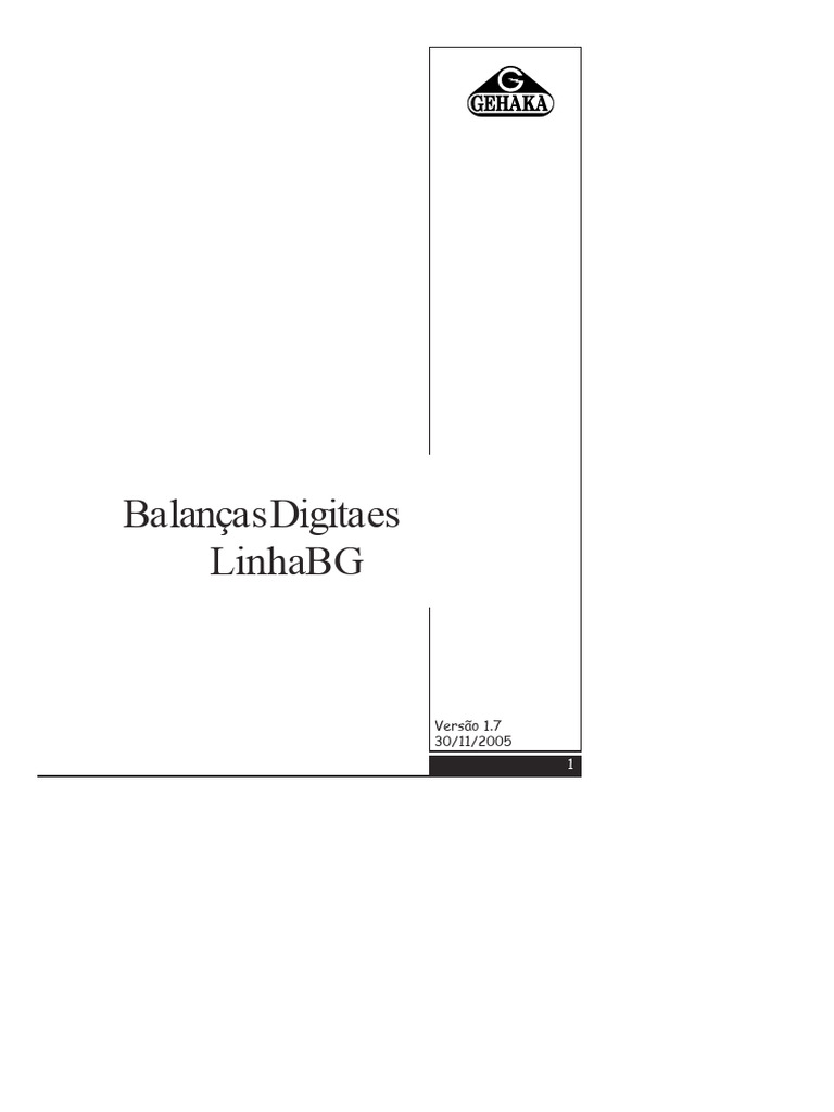 Manual de Balanzas Digitales Línea BG PDF | PDF | Balanza | Calibración
