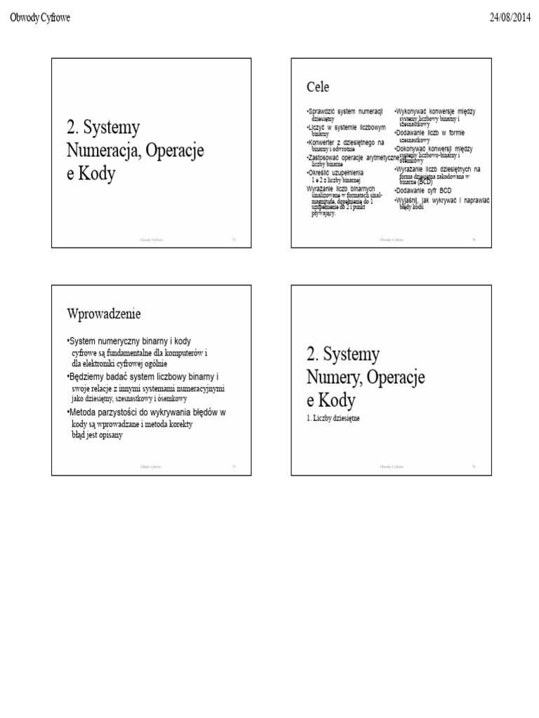 Systemy Liczbowo | PDF