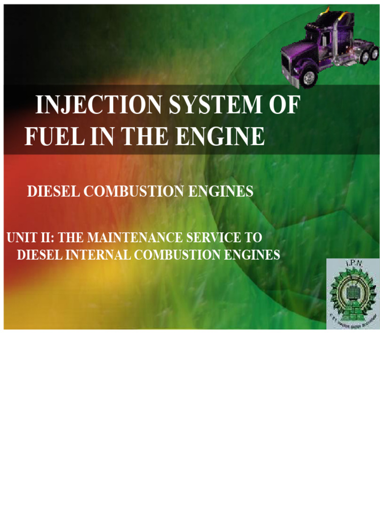 Fuel Injection System in Diesel Engine | PDF | Fuel Injection | Engines