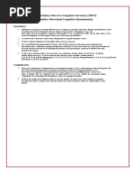 POPS: Obsessive-Compulsive Traits Assessment | PDF | Standard Score ...