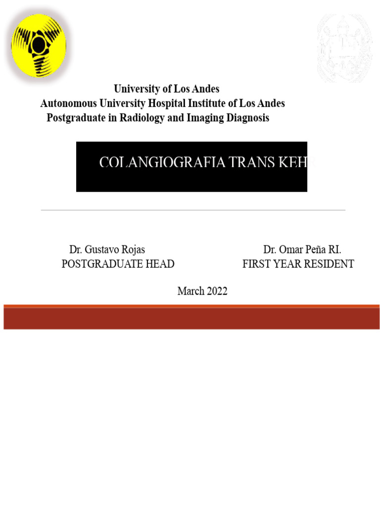 Trans Kehr Cholangiography Guide | PDF | Gallbladder | Liver