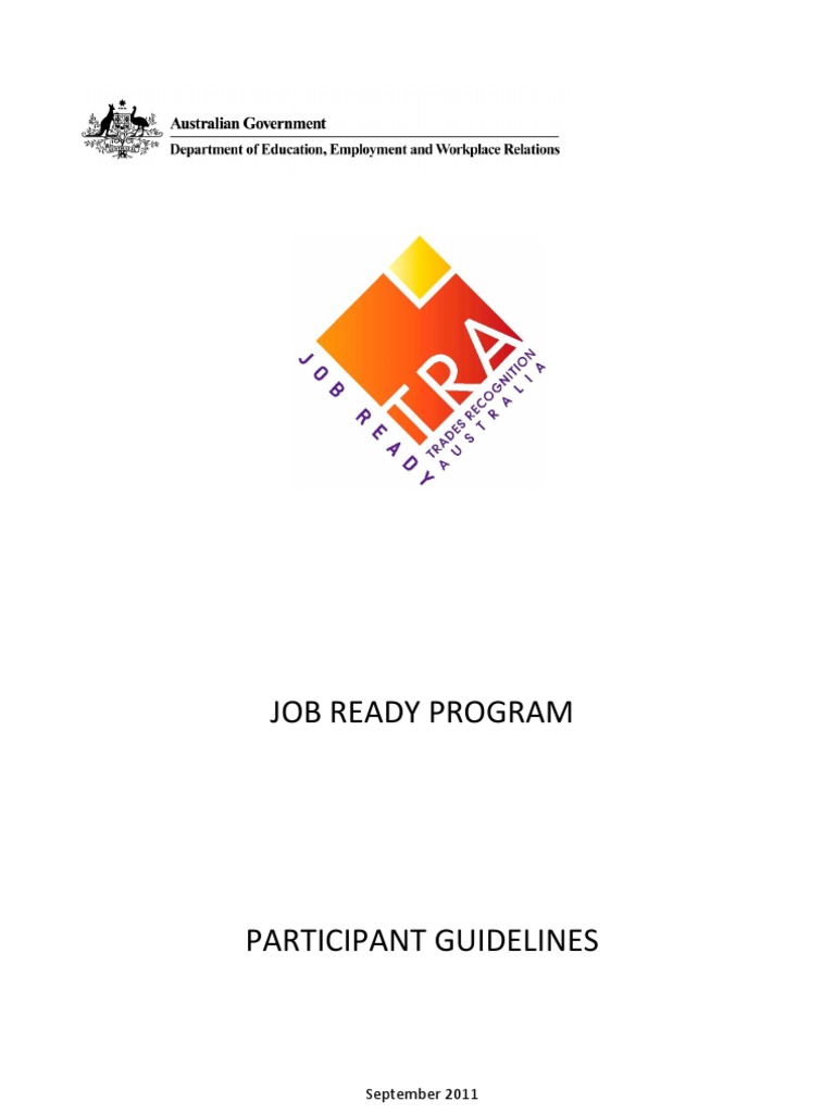 Job Ready Program Guidelines | PDF | Vocational Education | Employment