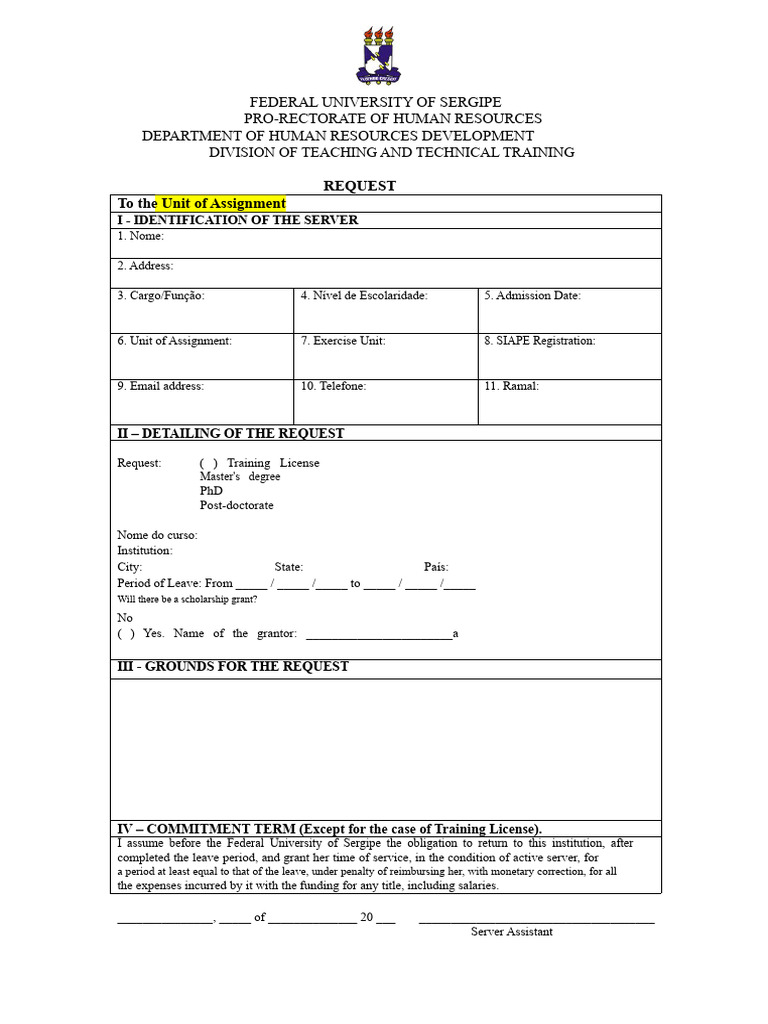 Request - Model - For - Leave | PDF