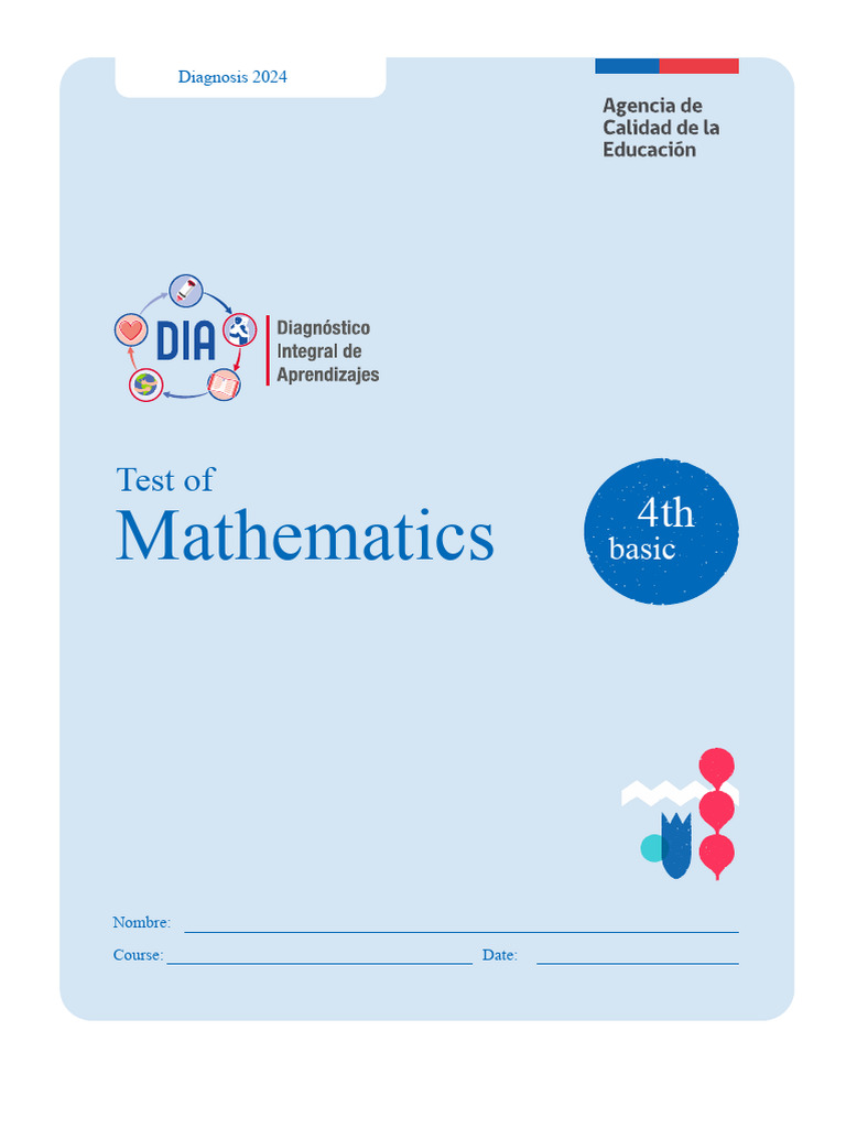 4th Grade Math Diagnostic Test 2024 | PDF | Multiplication | Mathematics