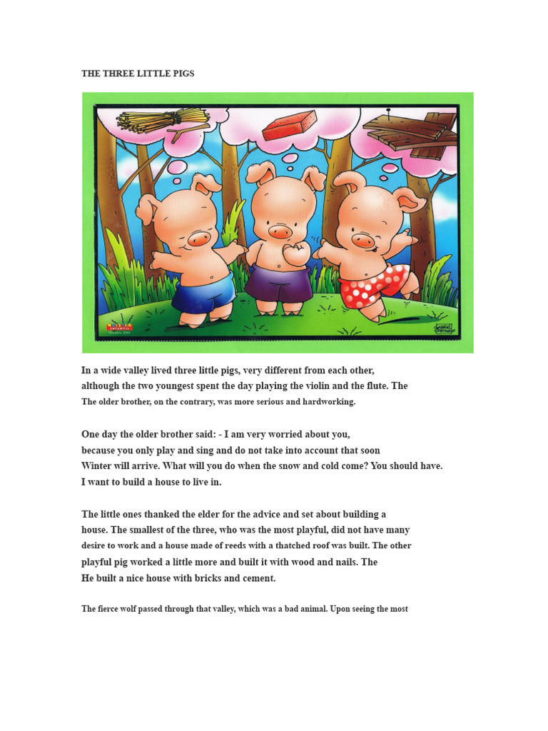 The Three Little Pigs | PDF