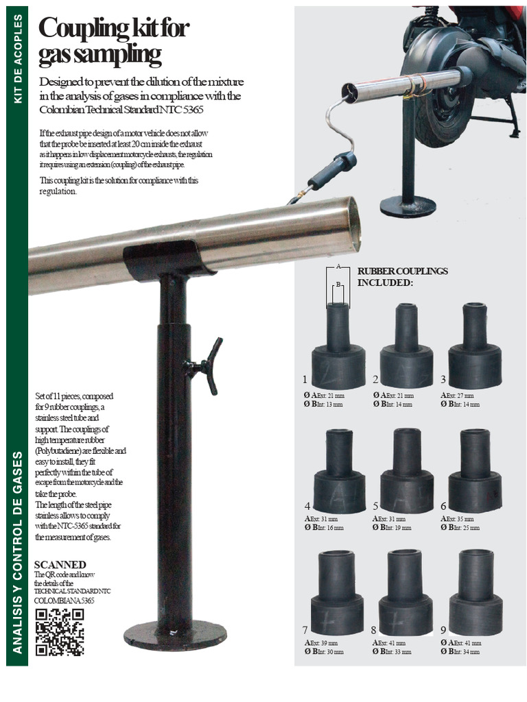 Exhaust Coupling Kit for Gas Analysis | PDF
