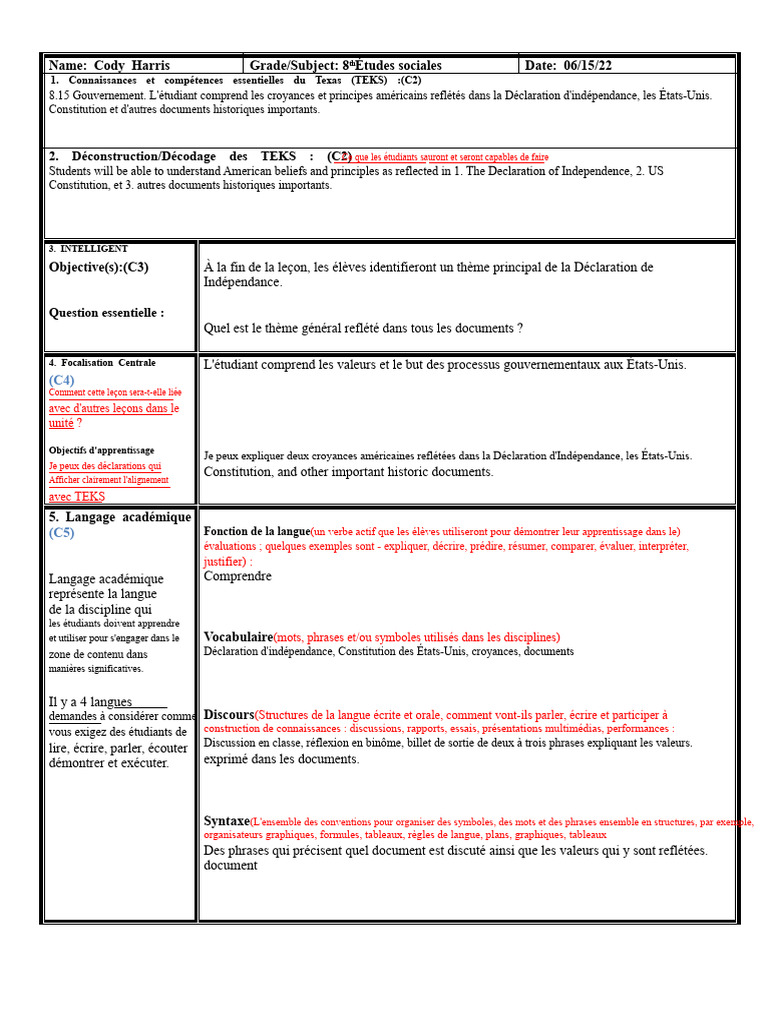 Comprendre les valeurs américaines clés | PDF | Phrase | Apprentissage