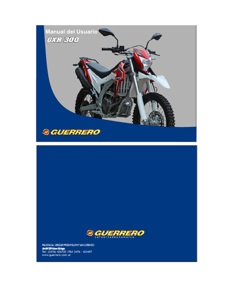 Manual GXR 300 PDF | PDF