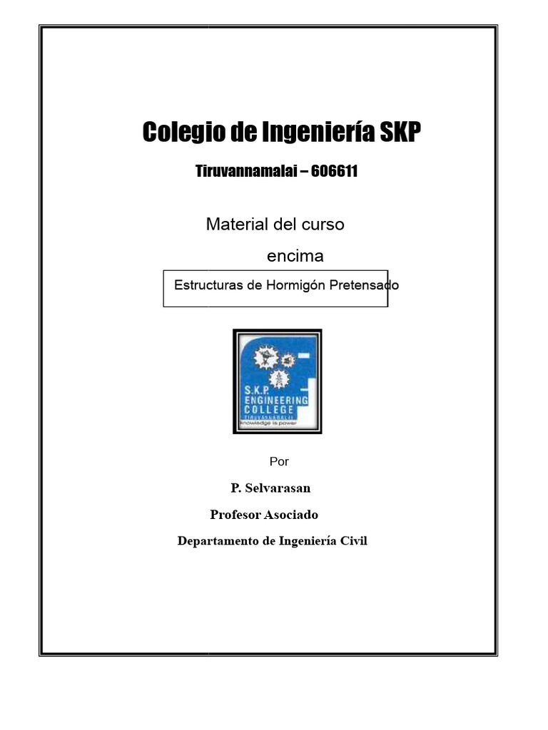 Estructuras De Hormigón Pretensado Pdf Pdf Hormigón Pretensado