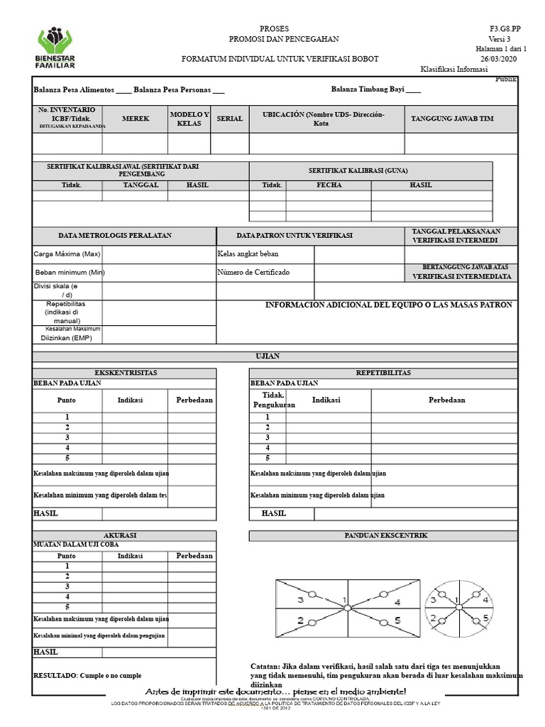 Proses Verifikasi Bobot Alat Timbang | PDF