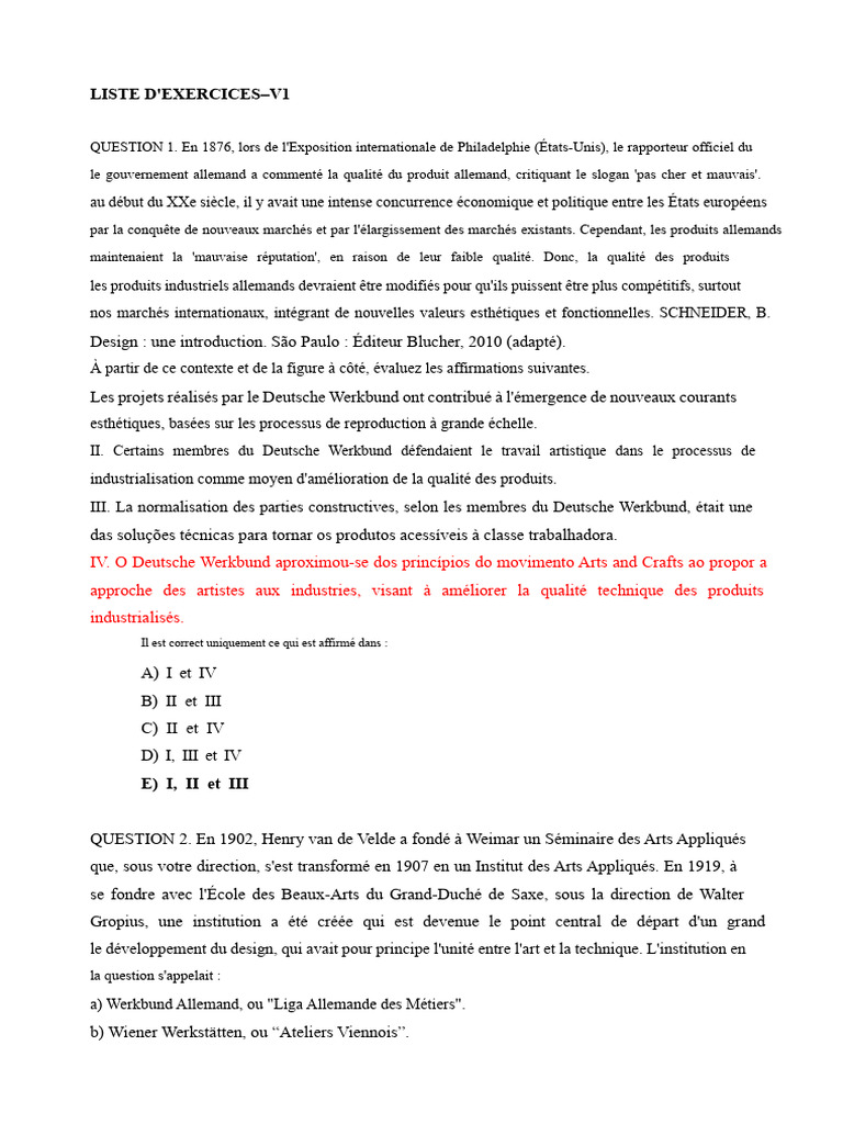 Exercices sur le design et l'art moderne | PDF | Conception | Style