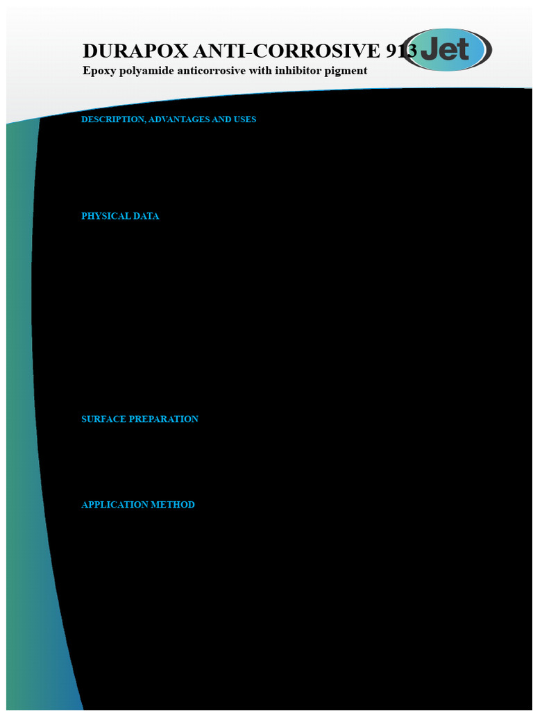 1603 Durapox Anticorrosive 913 | PDF | Paint | Corrosion