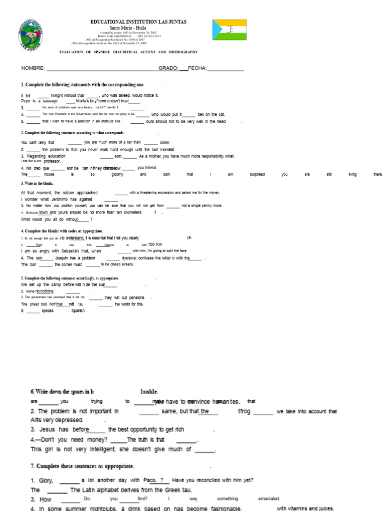 Diacritical Accent Evaluation | PDF | Orthography | Linguistics