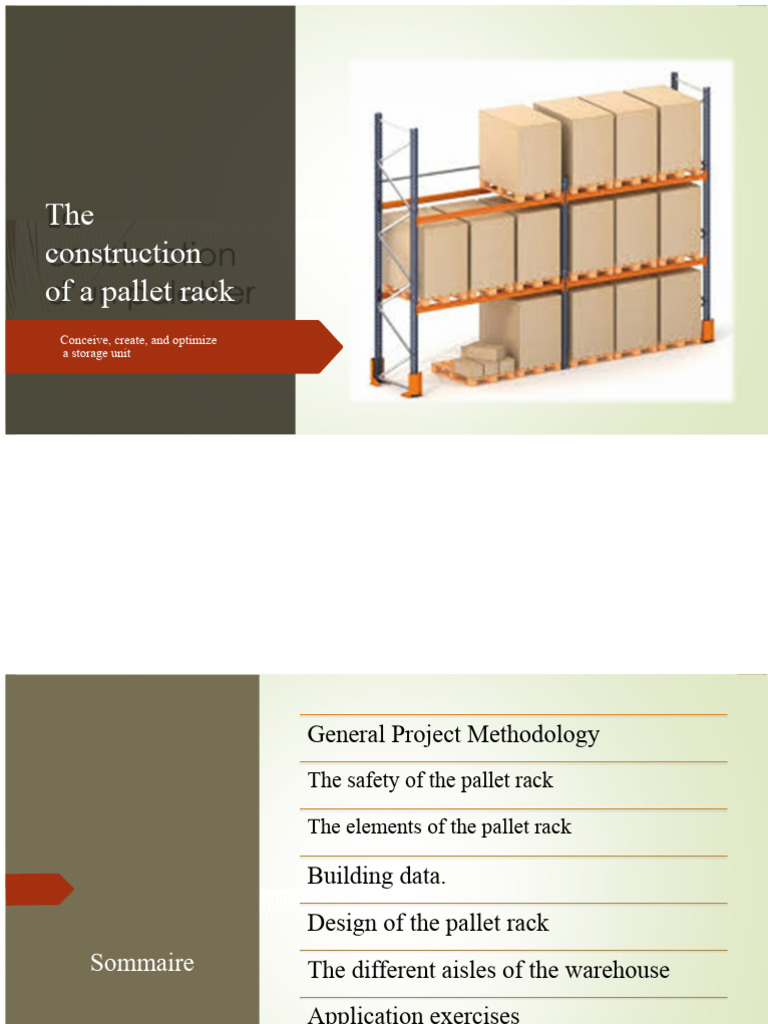 Construction of A Pallet Rack VF | PDF | Pallet | Warehouse